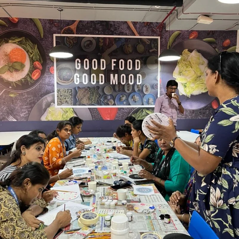 Mandala Painting Session at 315Work Avenue